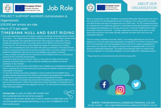 Hull: Time Bank Hull & East Riding are recruiting | Neighbourhood ...