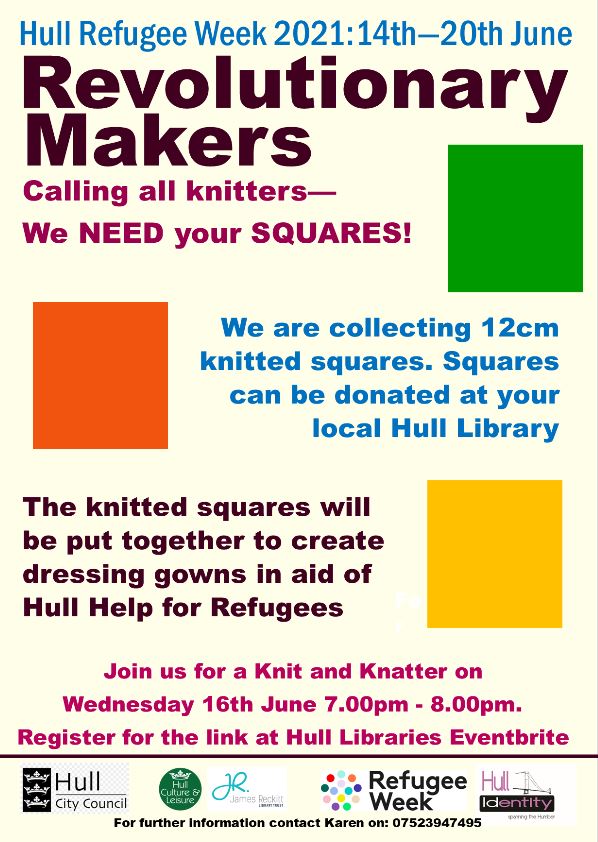 Calling all knitters – Hull Refugee week needs your skills ...
