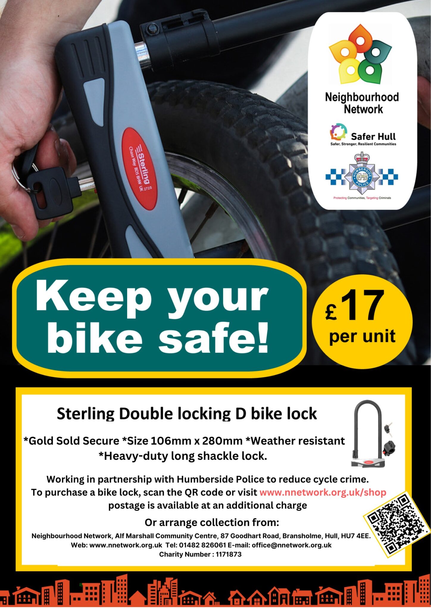 Keep your cycle safe from theft this summer! | Neighbourhood Network Hull