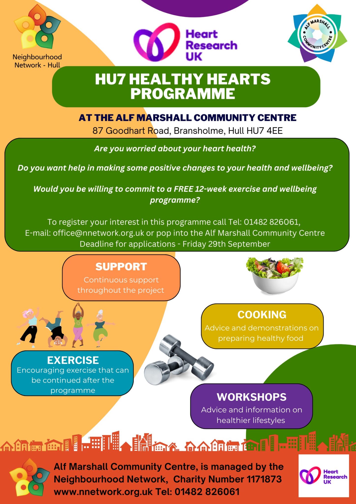 New HU7 Healthy Hearts fitness opportunity! | Neighbourhood Network Hull